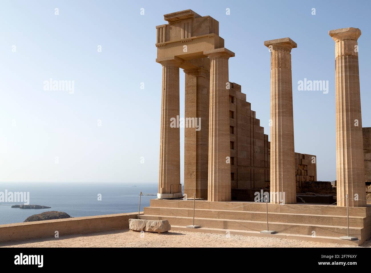Runis of the Ancient Greek temple dedicated to the goddess Athena on ...