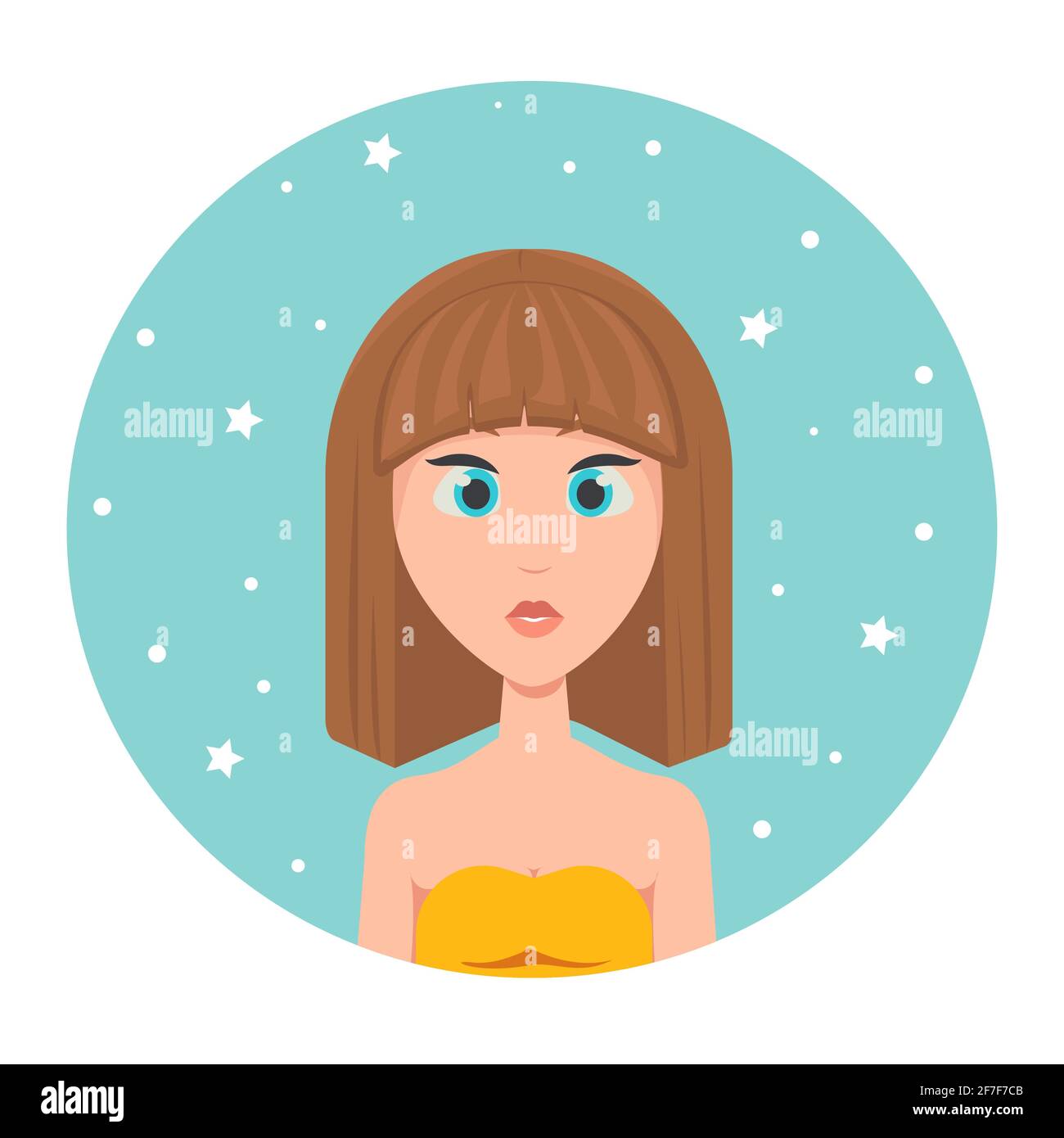 Big beautiful blue eyes Stock Vector Images - Alamy