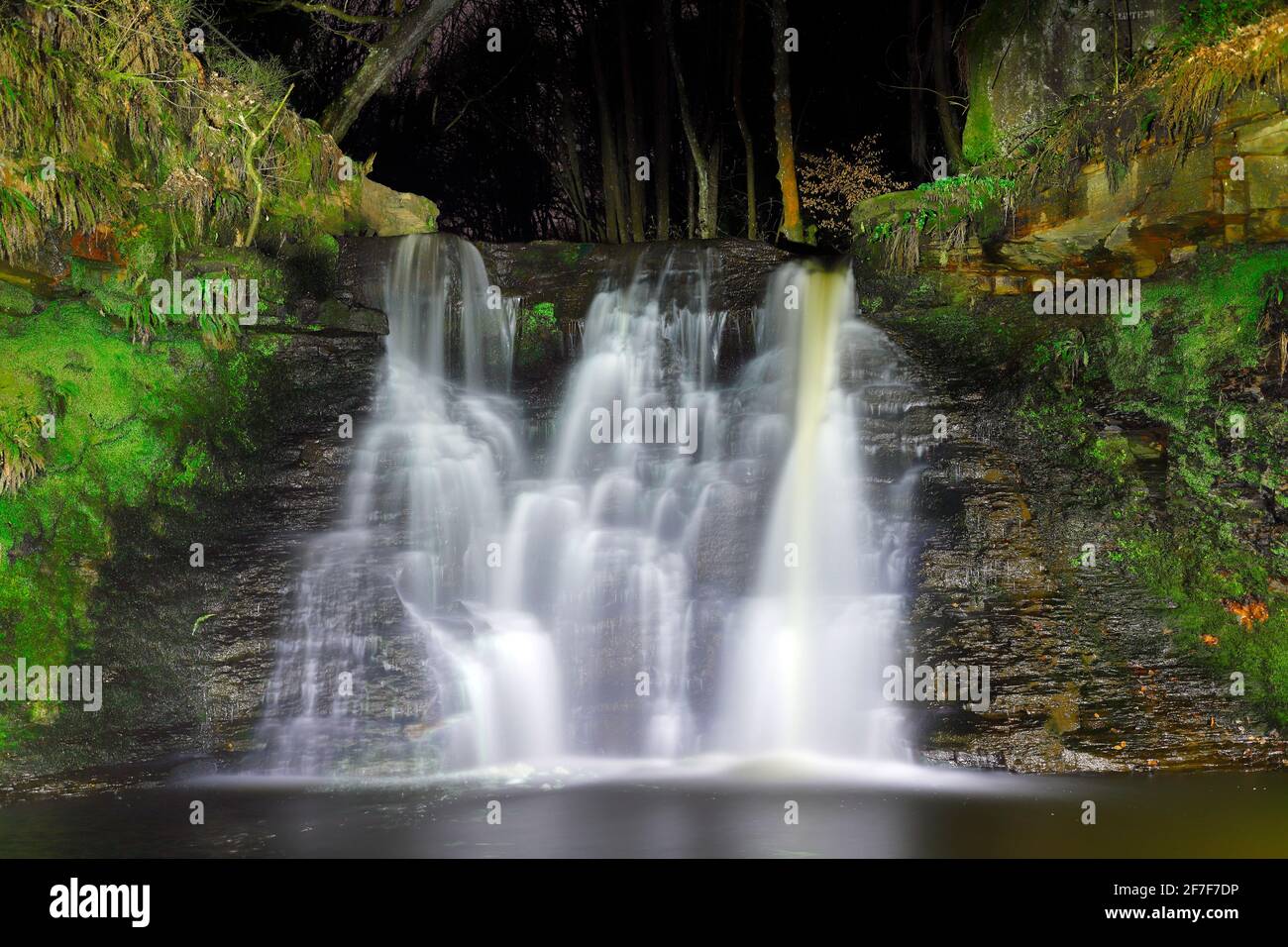 Goit Stock waterfall near Haworth in West Yorkshire,UK Stock Photo - Alamy