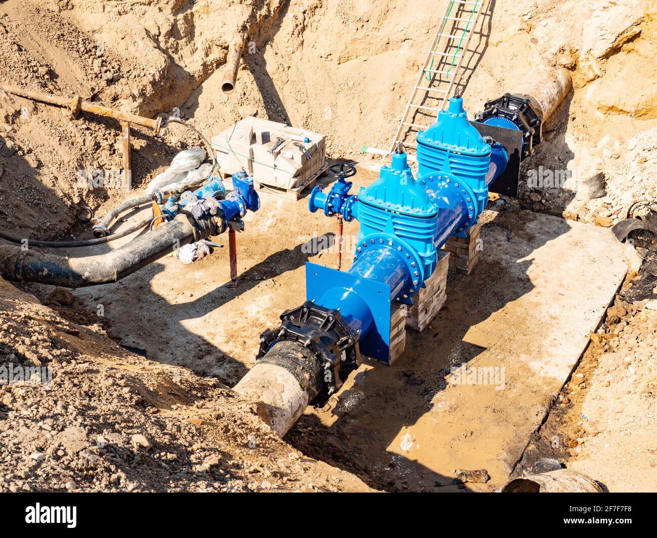 Waterworks long-distance pipeline for the supply of drinking water to ...