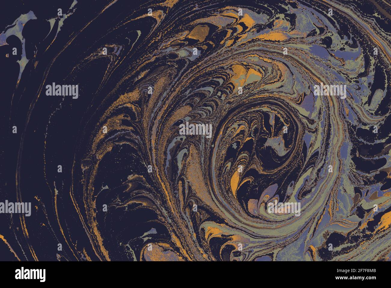 Creative ebru art background with abstract paint. Marbling texture ...