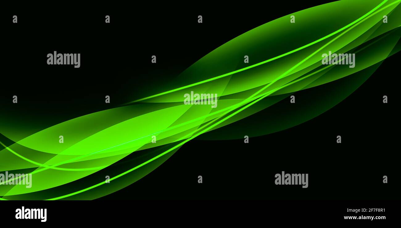 Modern abstract Green glowing backdrop with dark wallpaper and glowing ...