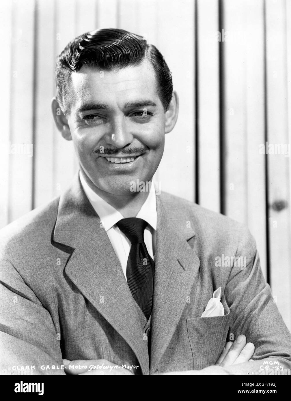 CLARK GABLE 1940 Portrait by CLARENCE SINCLAIR BULL publicity for Metro ...