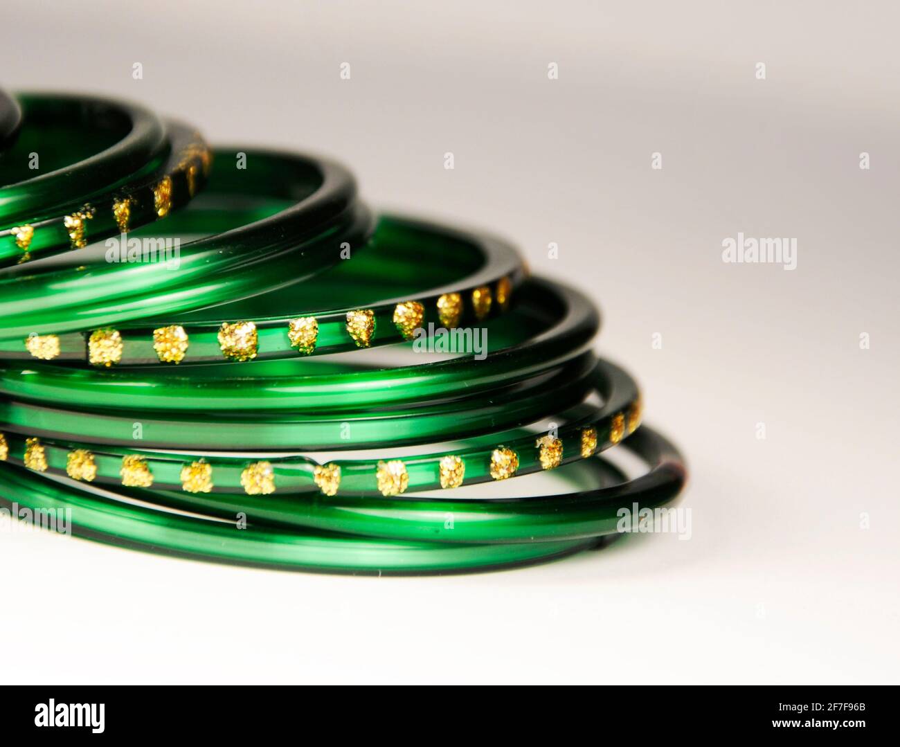 Indian Green bangles Stock Photo - Alamy