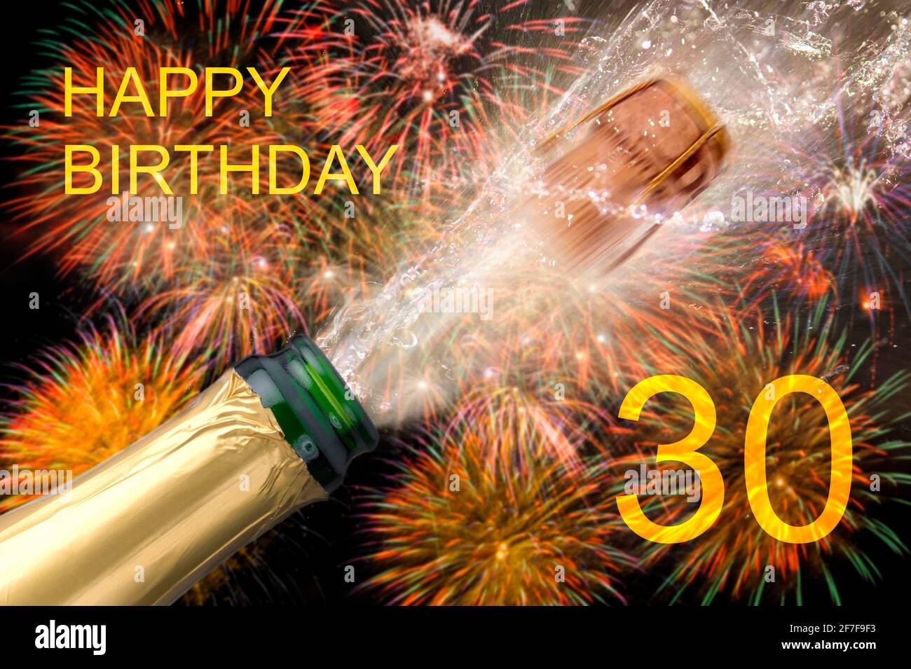 Happy congratulations to the 30th birthday Stock Photo - Alamy