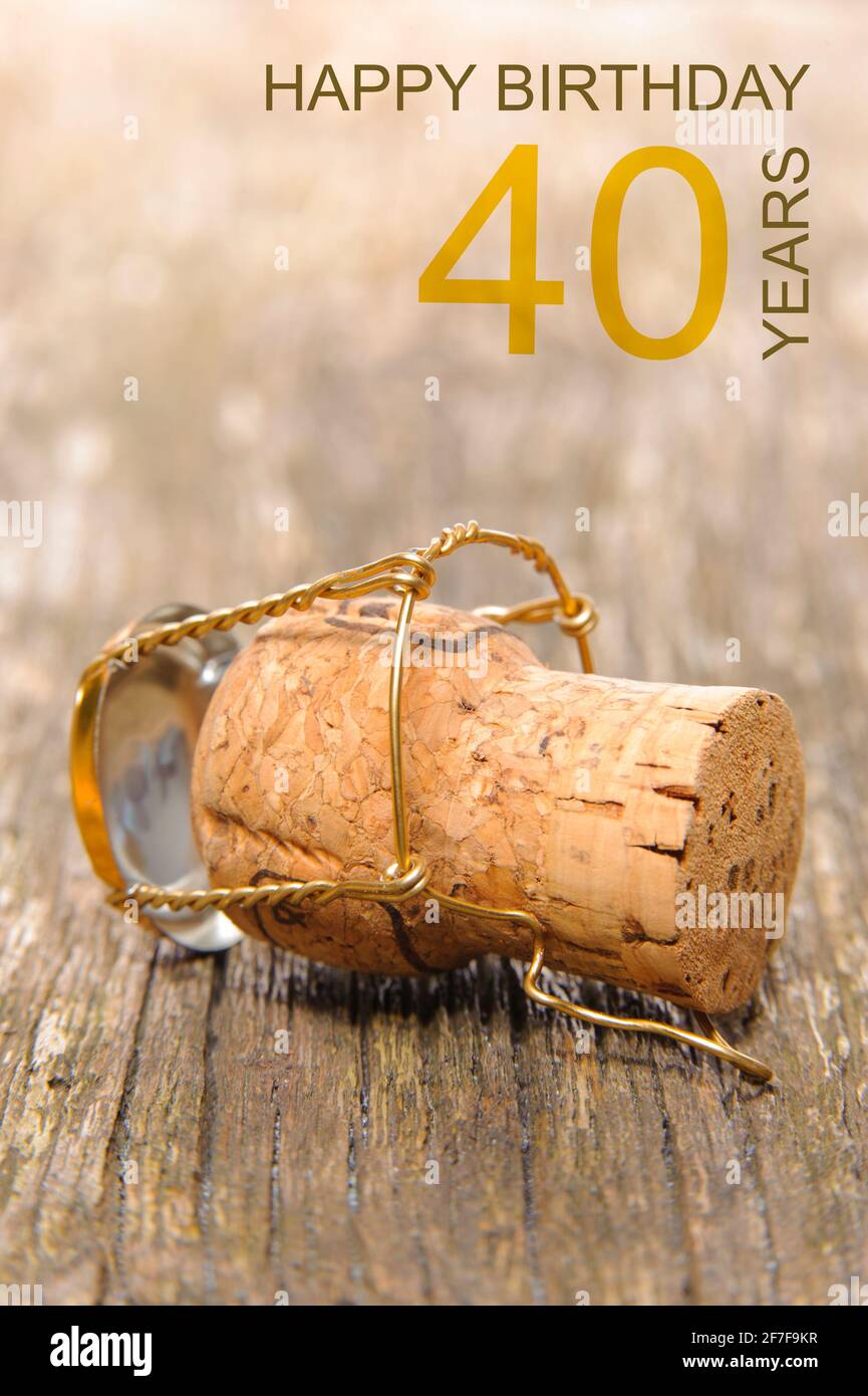 congratulations to the 40th birthday Stock Photo - Alamy