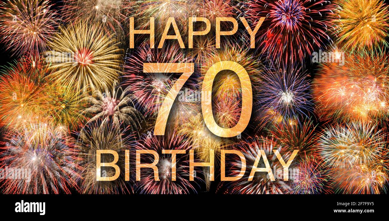 congratulations on the 70th birthday Stock Photo - Alamy