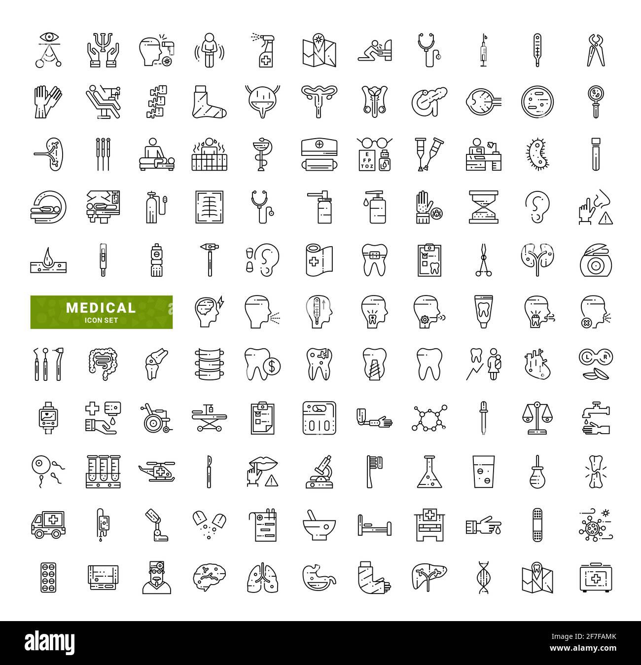 Set of Medical Related Vector Line Icons. Contains such Icons as such ...