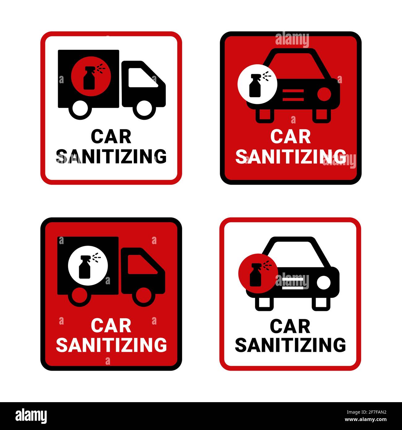 Car Sanitizing. Outbreak Covid-19 Pandemic. Disinfect Service ...