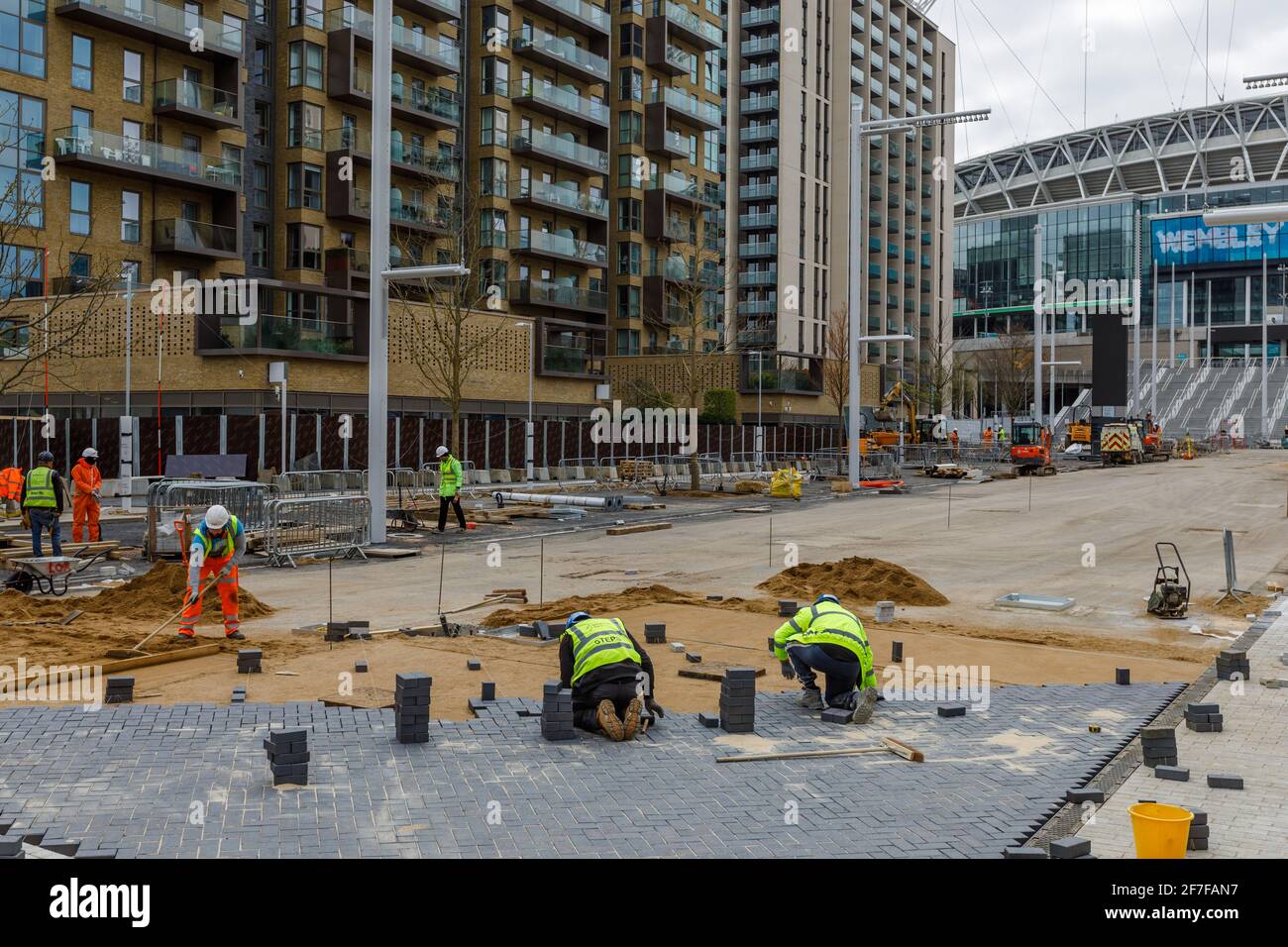 Wembley stadium construction hi-res stock photography and images - Alamy