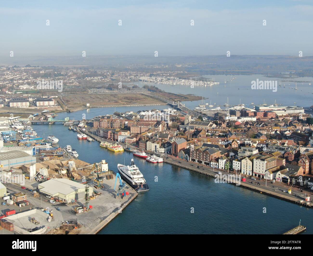 Poole Harbour Dorset Aerial High Resolution Stock Photography and ...