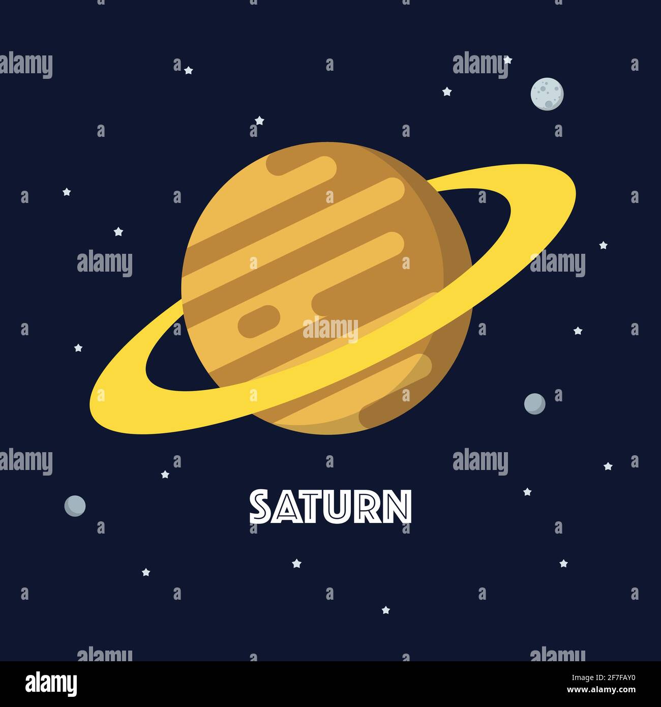 Saturn Planet Blue