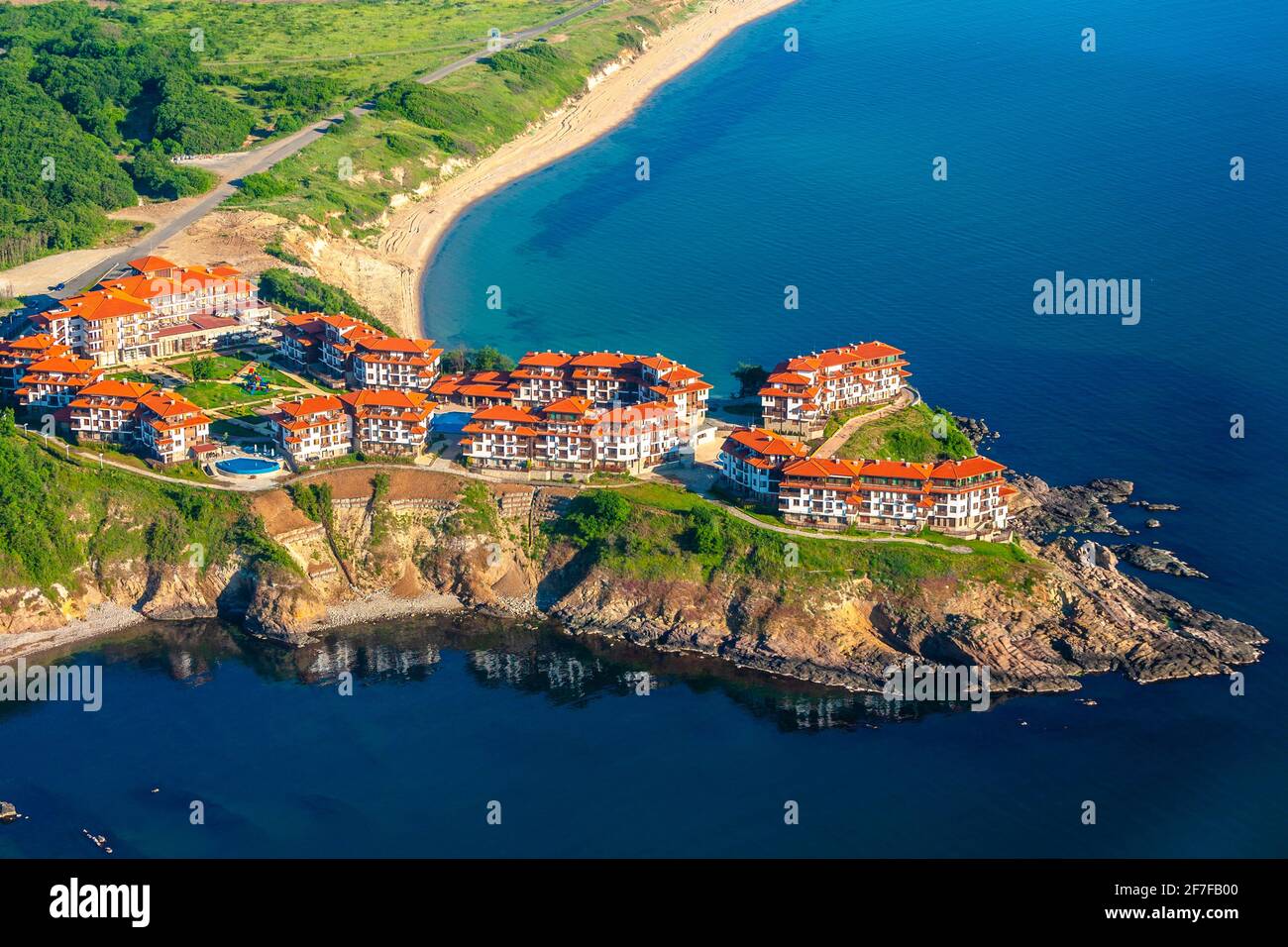 Aerial view of Saint Thomas cape in Black Sea Stock Photo - Alamy