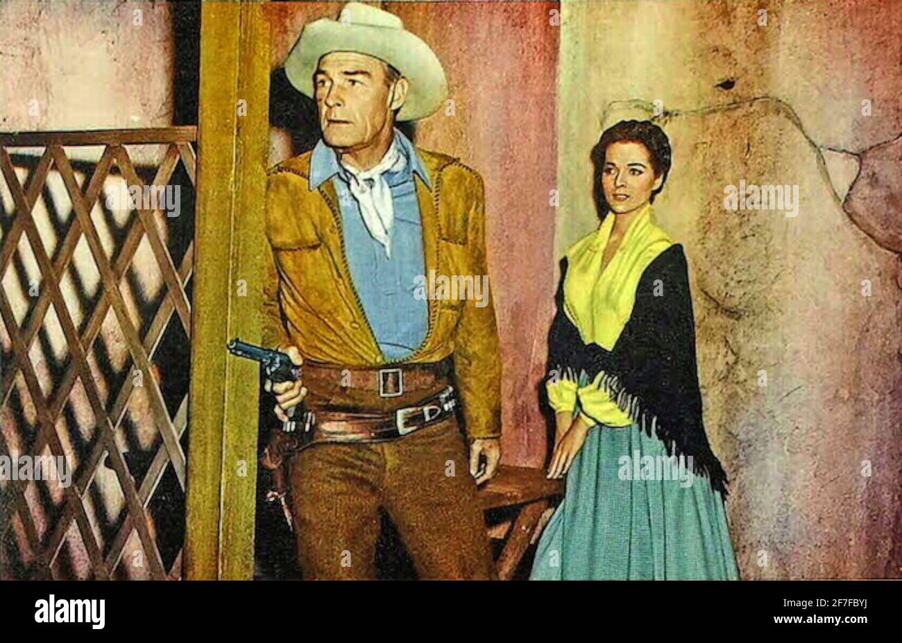 RIDING SHOTGUN 1954 Warner Bros. film with Randolph Scott and Joan ...