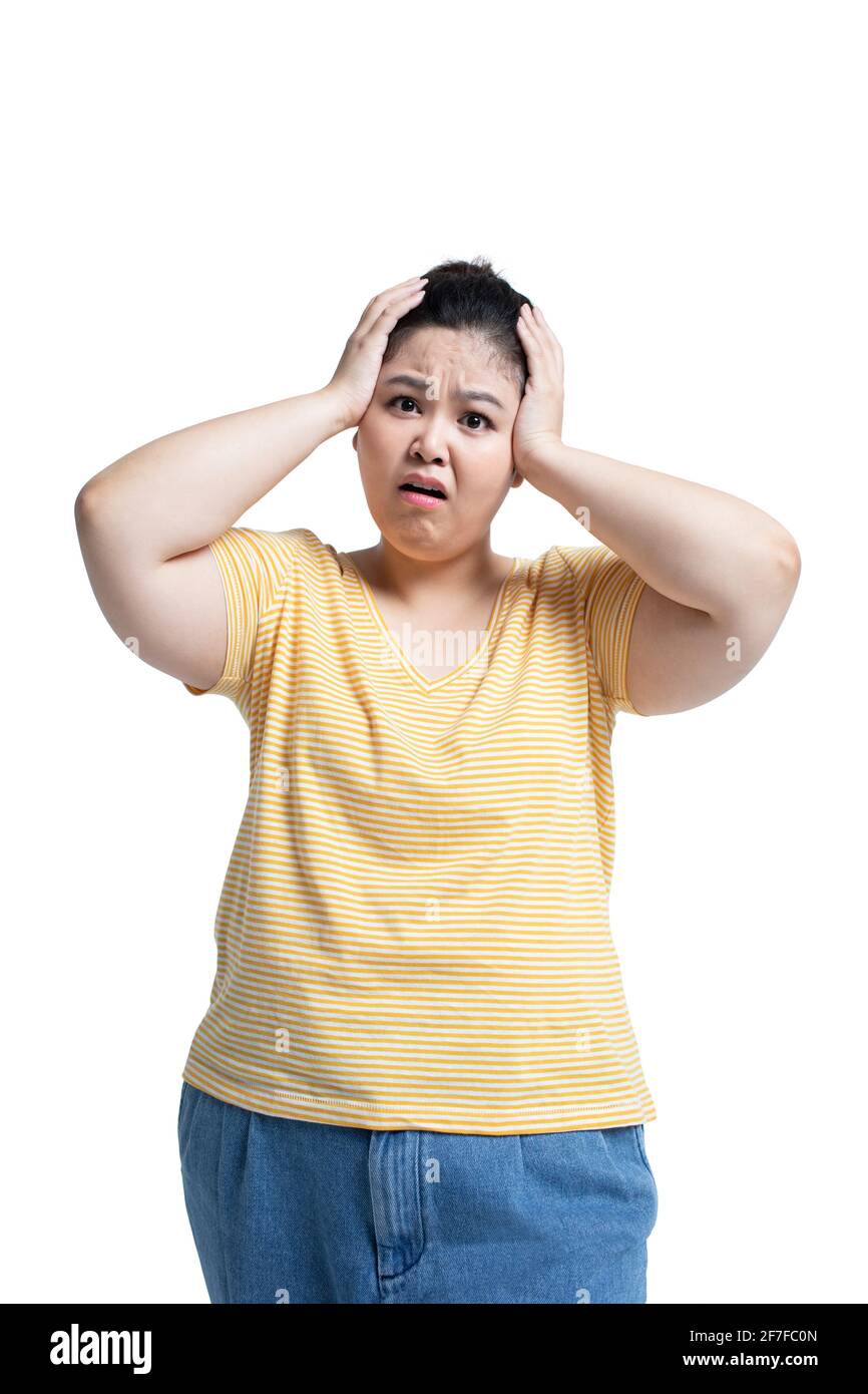 Young woman being frustrated Stock Photo - Alamy