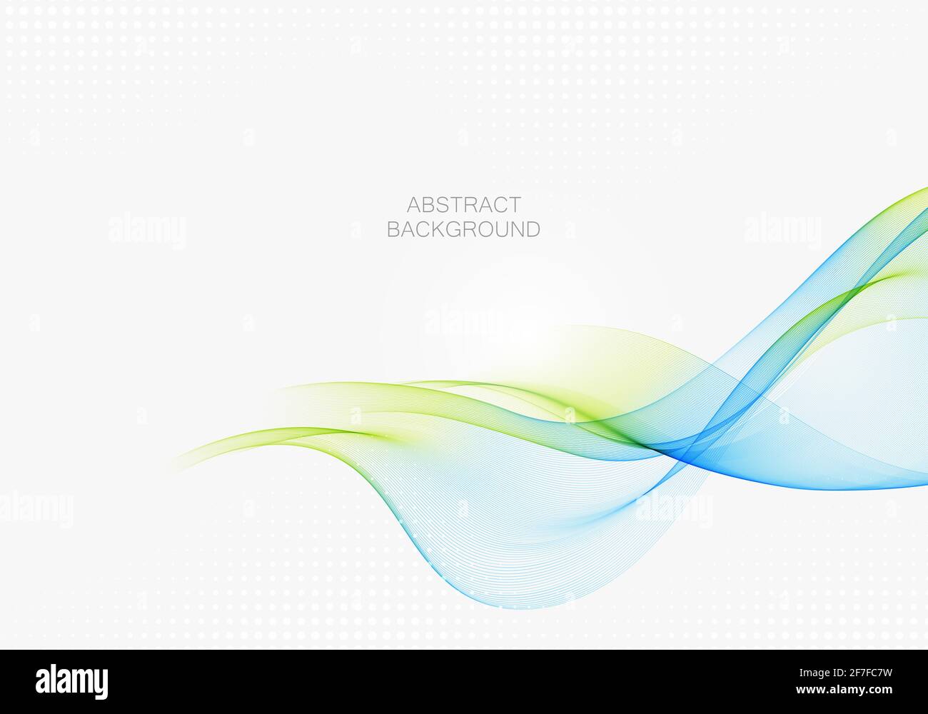 Abstract wave design element Blue and green wave flow background Stock ...