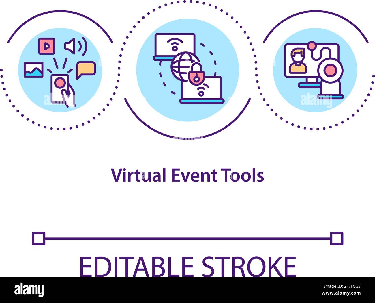 Virtual event platform Stock Vector Images - Alamy