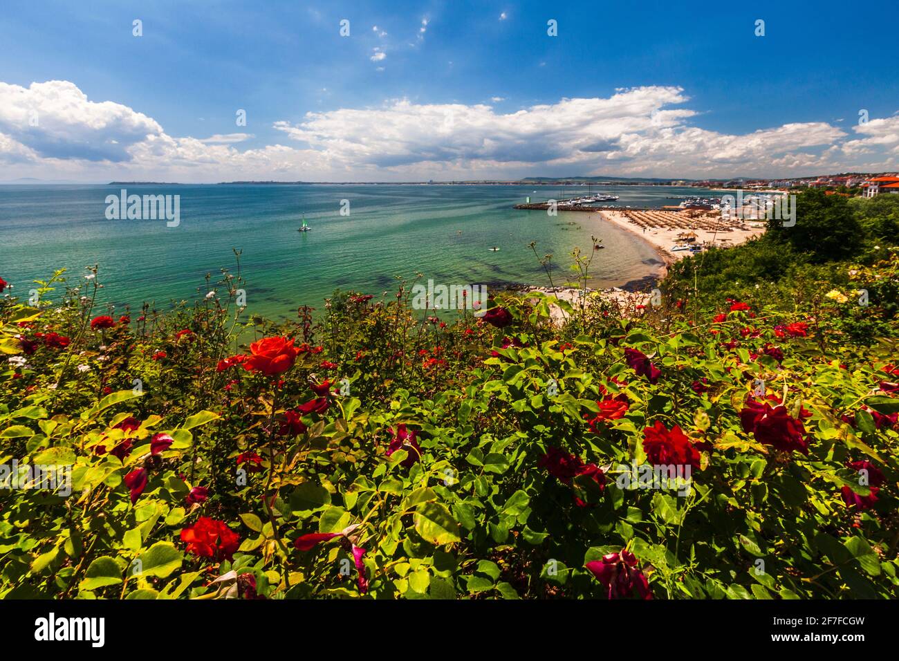 Coast of Saint Vlas at springtime Stock Photo - Alamy