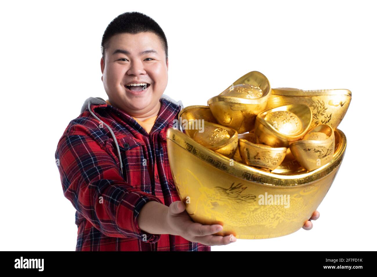 Young man celebrating Chinese New Year Stock Photo - Alamy