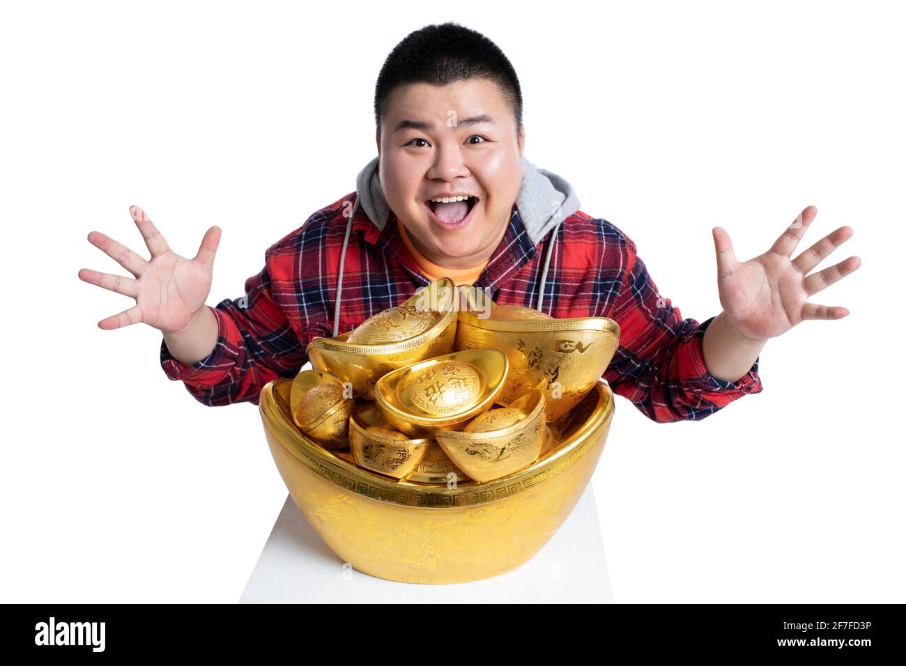Asian men celebrating Cut Out Stock Images & Pictures - Alamy