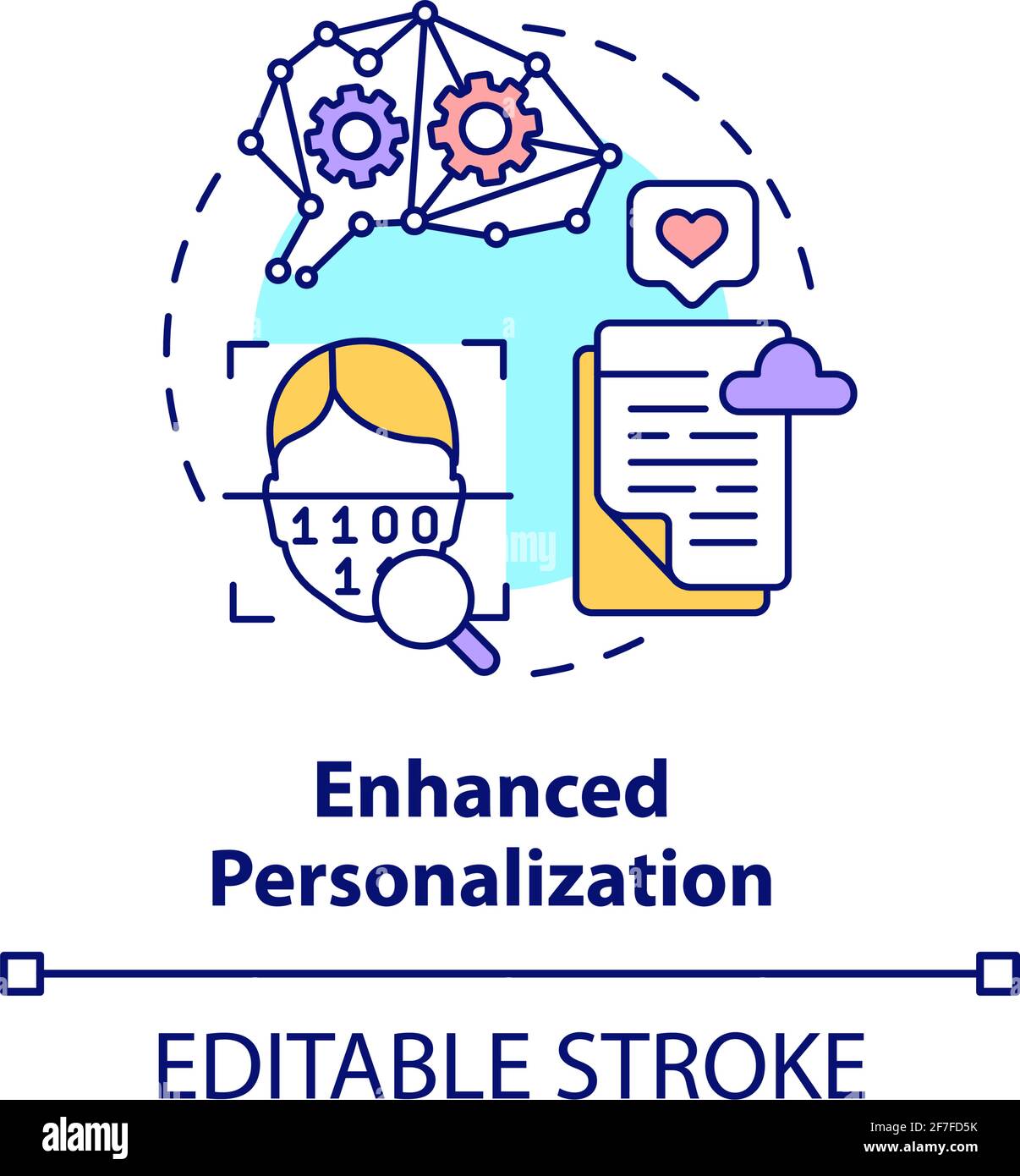 Enhanced personalization concept icon Stock Vector Image & Art - Alamy