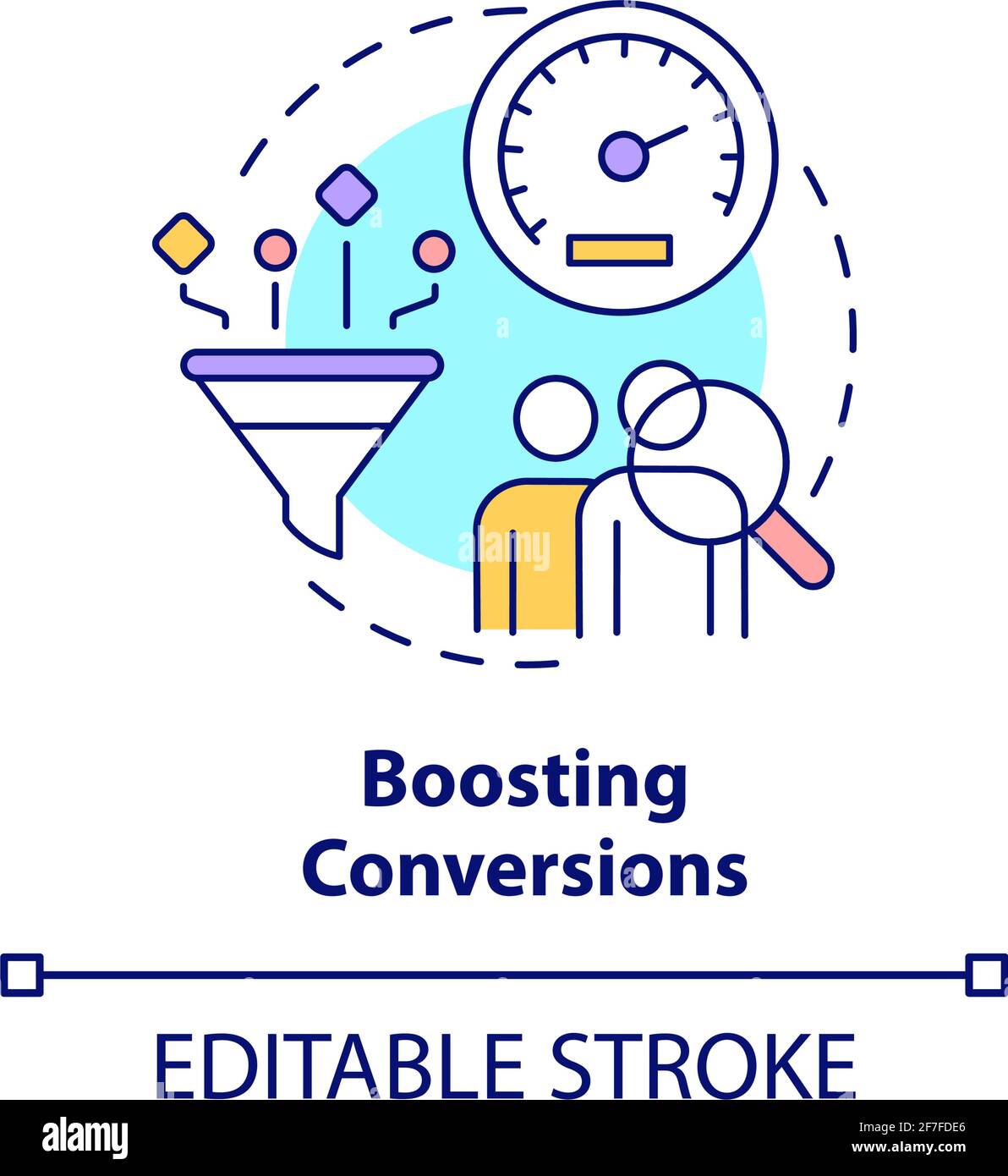 Boosting conversion concept icon Stock Vector Image & Art - Alamy