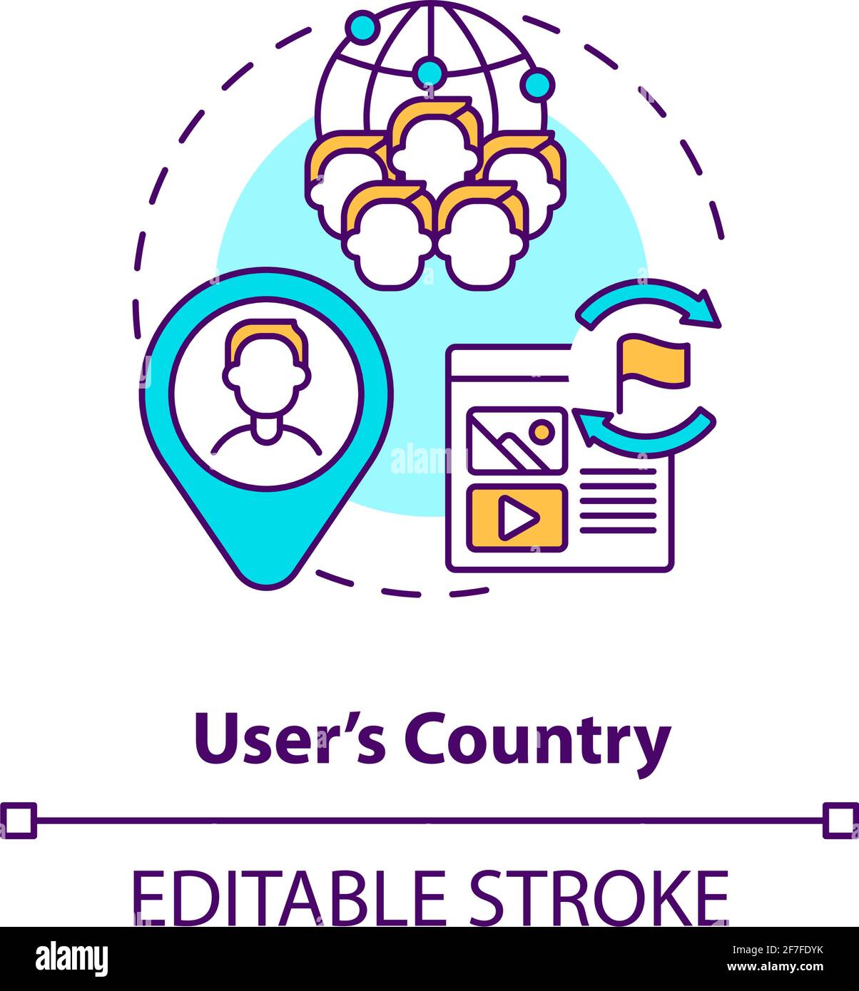 User country concept icon Stock Vector Image & Art - Alamy