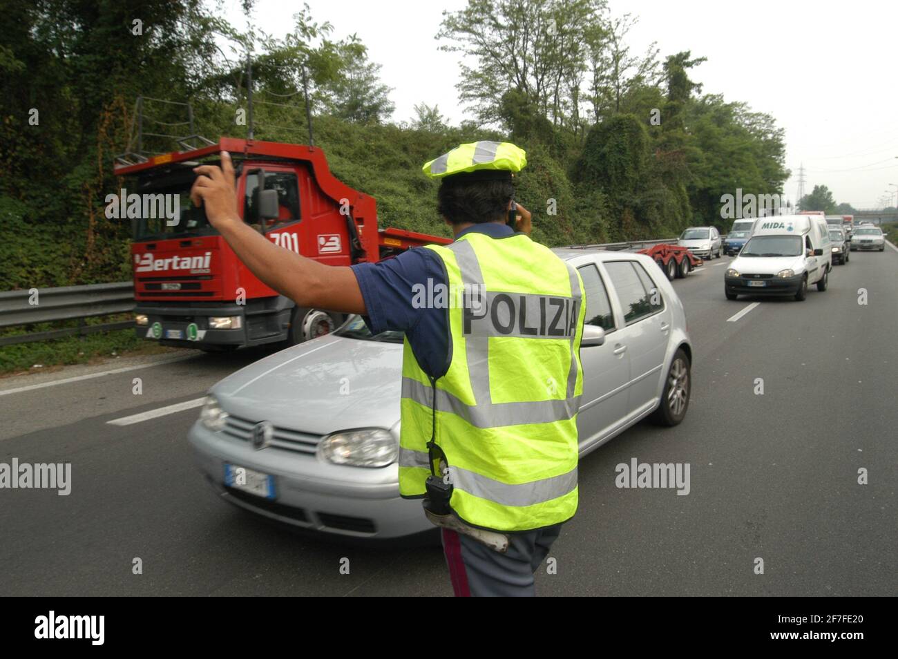 Polizia stradale police car hi-res stock photography and images - Alamy