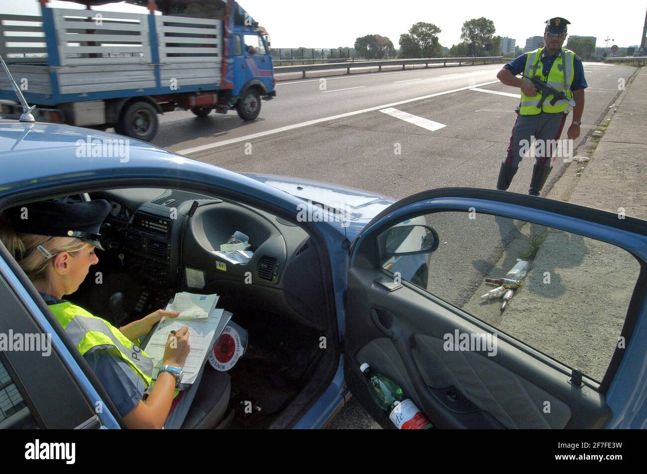 Polizia stradale police car hi-res stock photography and images - Alamy