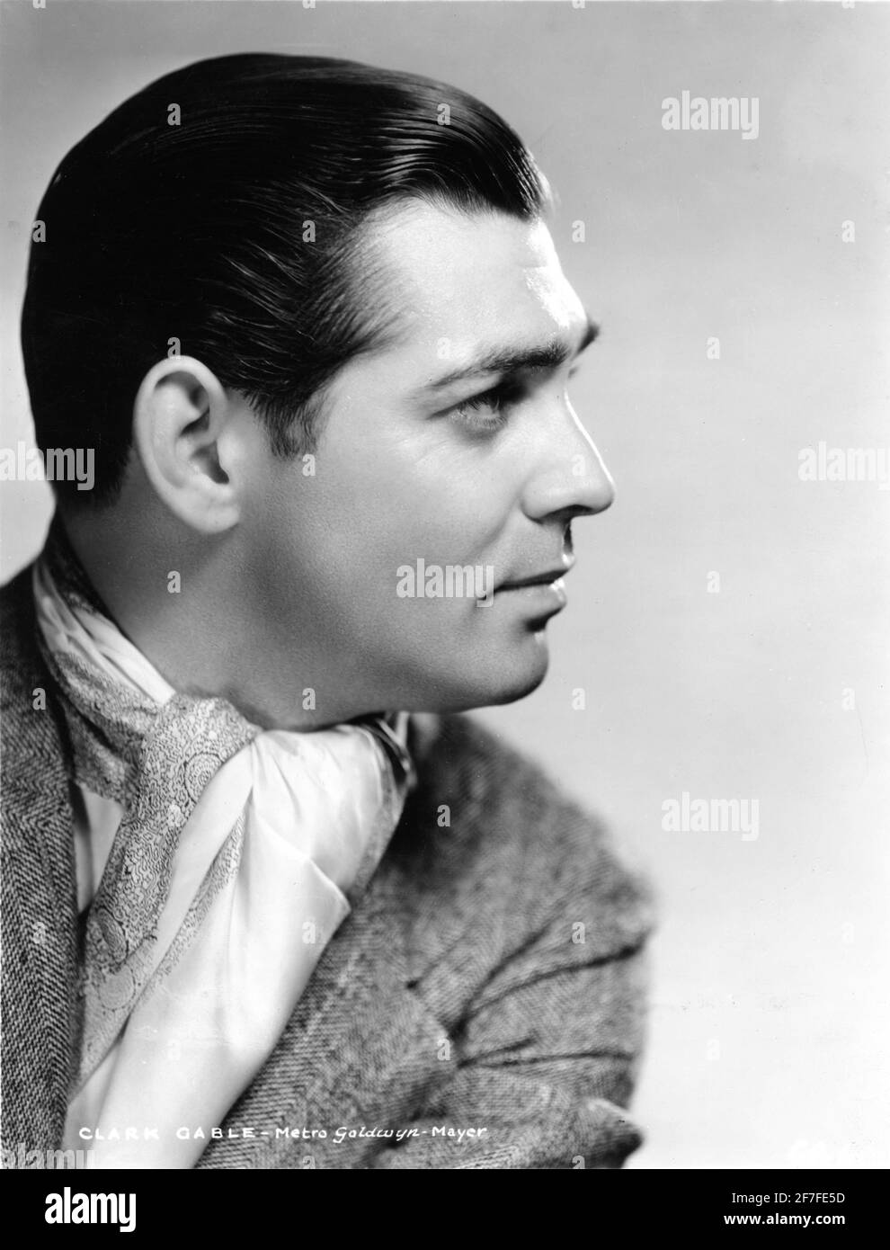 CLARK GABLE 1931 Portrait by CLARENCE SINCLAIR BULL publicity for Metro ...