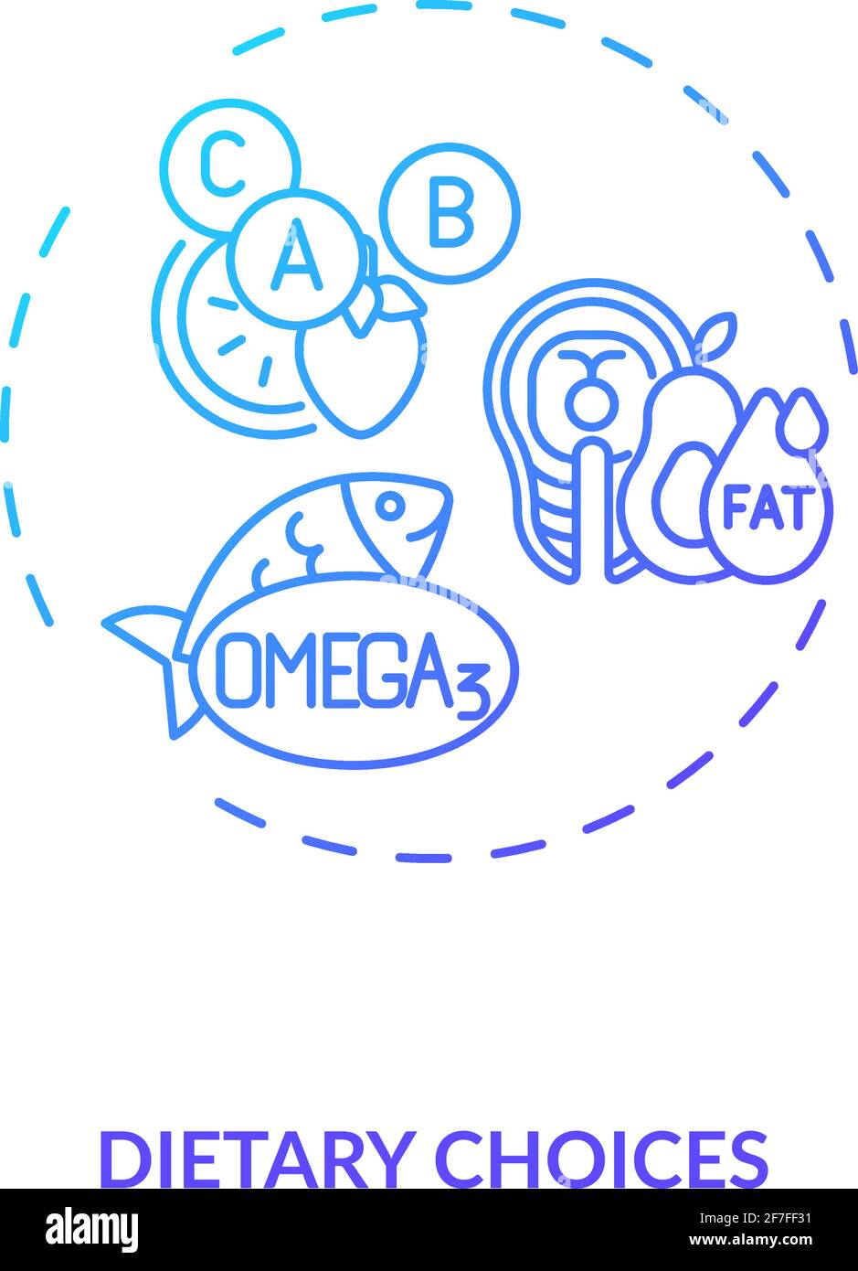 Dietary choices concept icon Stock Vector Image & Art - Alamy