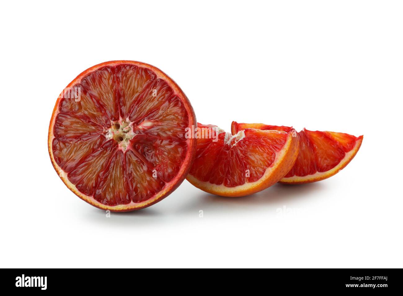 Fresh red orange isolated on white background Stock Photo - Alamy