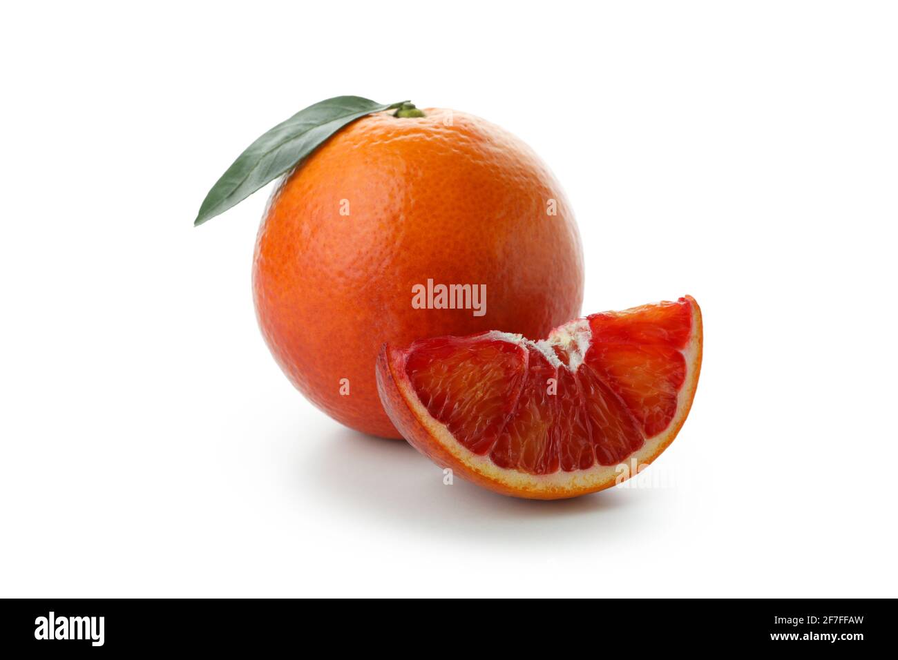 Fresh red orange isolated on white background Stock Photo - Alamy