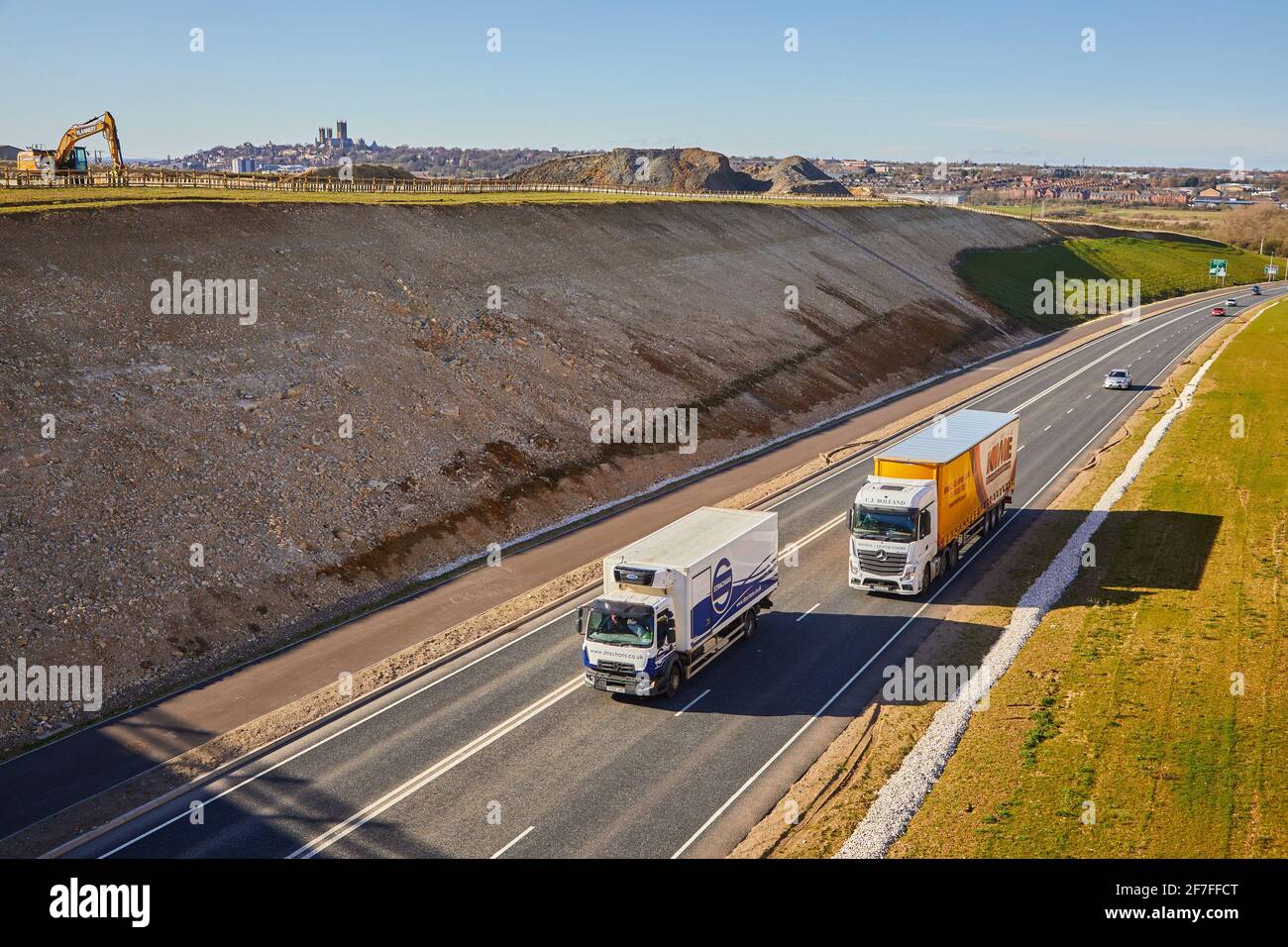 Lincoln eastern bypass A15 Stock Photo - Alamy