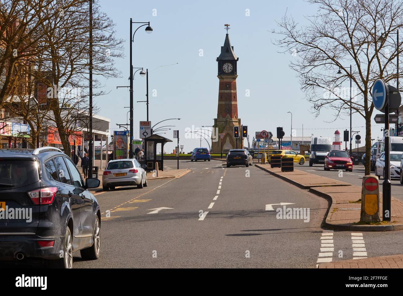 Skegness town centre clock hi-res stock photography and images - Alamy