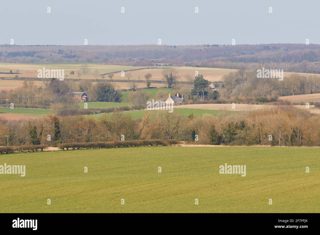 Bluestone Heath Road, Lincolnshire, Lincolnshire Wolds, England. UK ...