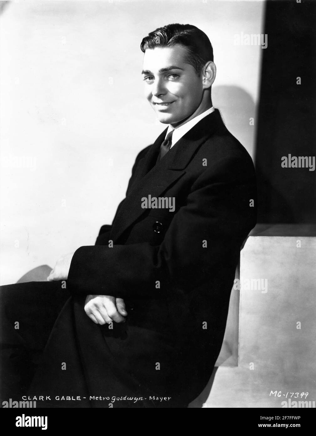 CLARK GABLE 1932 Portrait by GEORGE HURRELL publicity for Metro Goldwyn ...