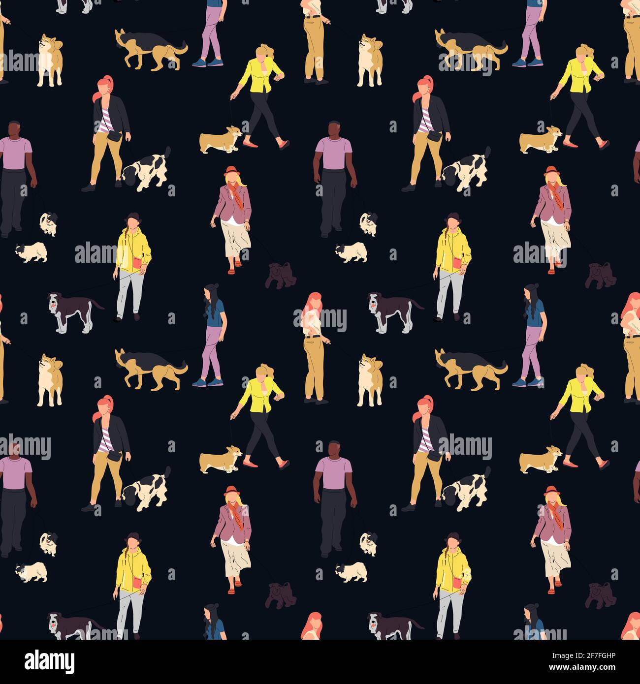 Crowd of dogs Stock Vector Images - Alamy
