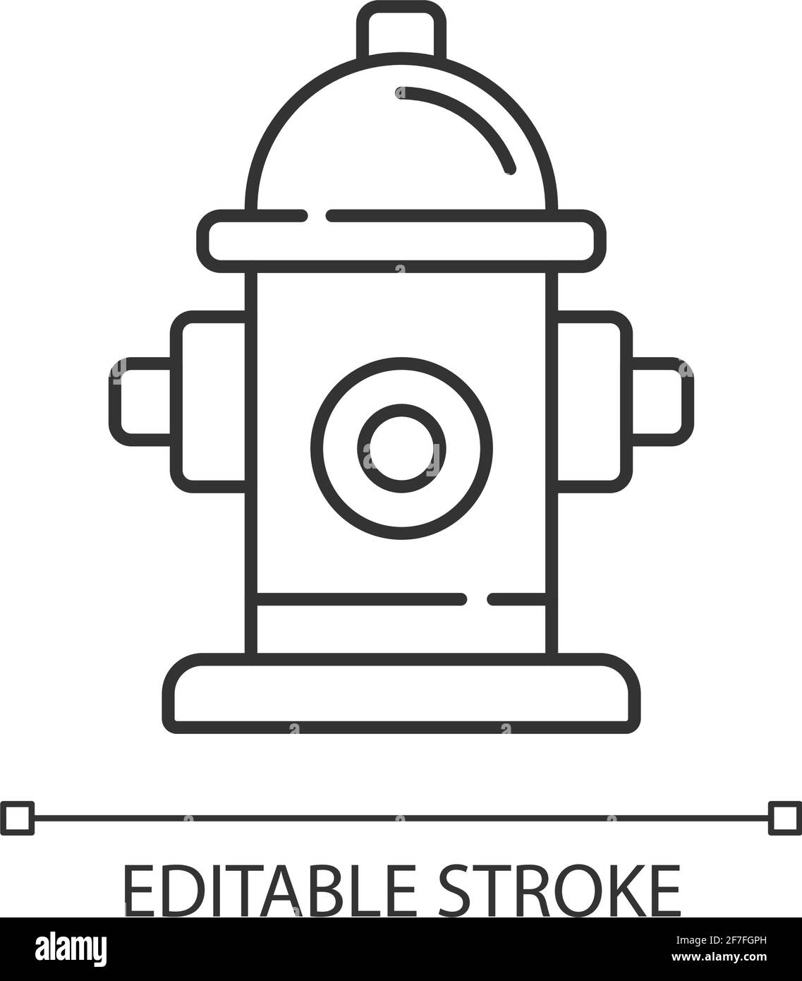 Fire hydrant linear icon Stock Vector Image & Art - Alamy