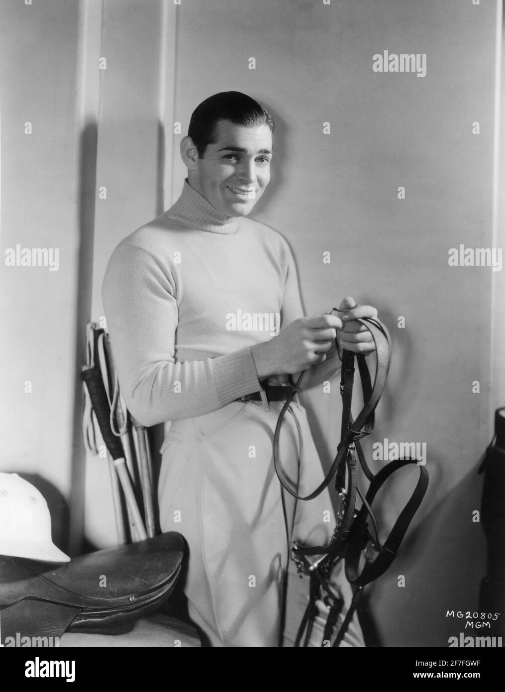 CLARK GABLE 1931 Portrait by GEORGE HURRELL publicity for Metro Goldwyn ...