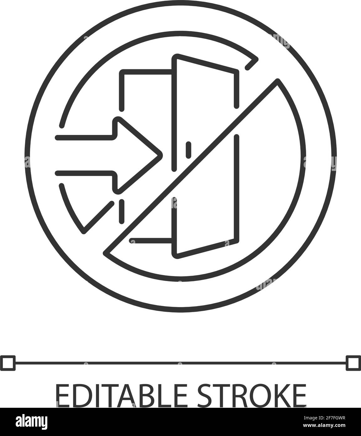 Do not enter linear icon Stock Vector Image & Art - Alamy