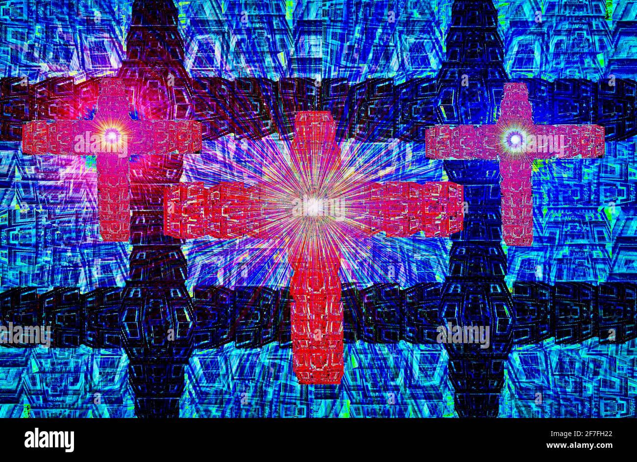 Contemporary Cross Design Stock Photo - Alamy