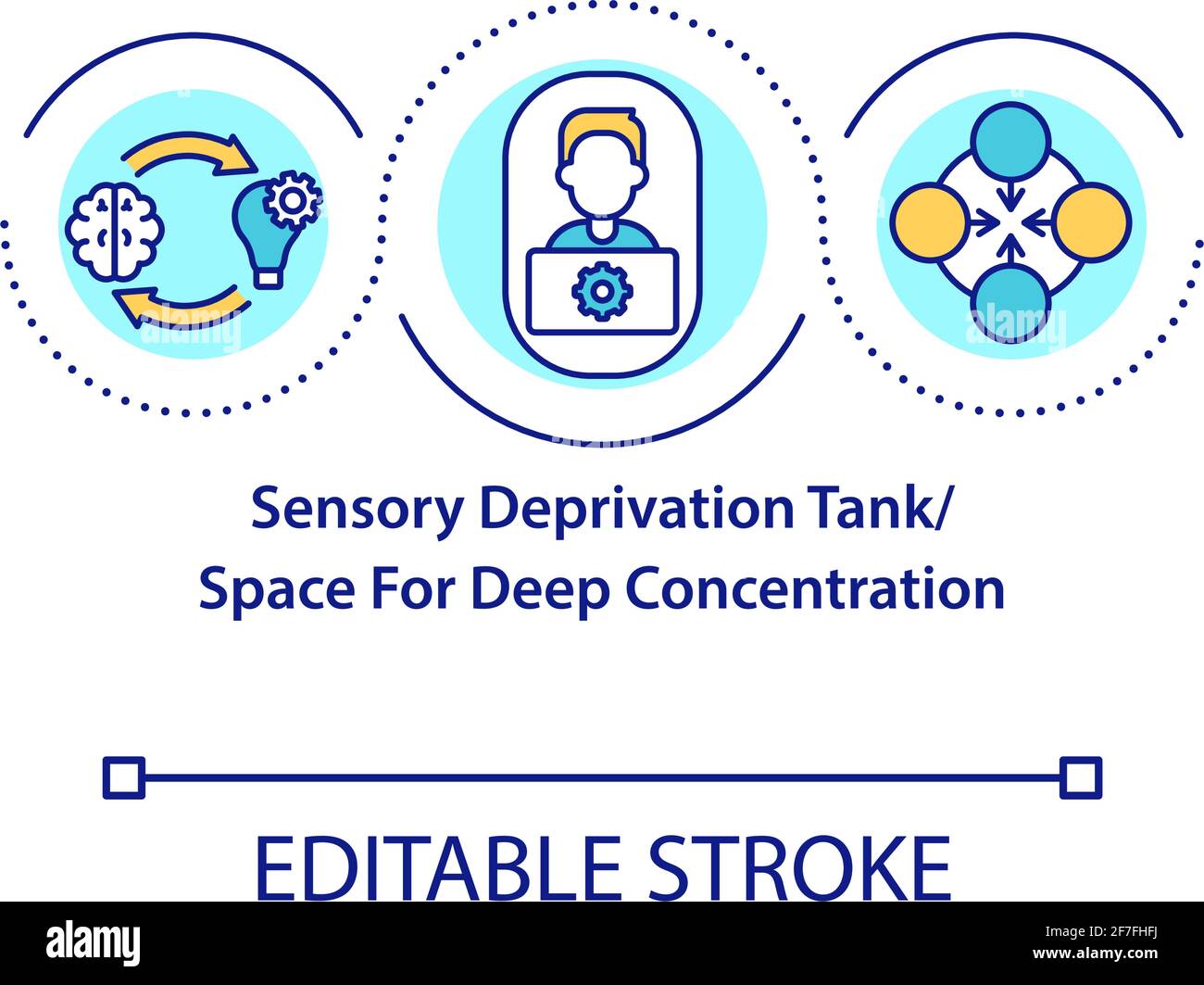 Sensory deprivation tank concept icon Stock Vector Image & Art - Alamy
