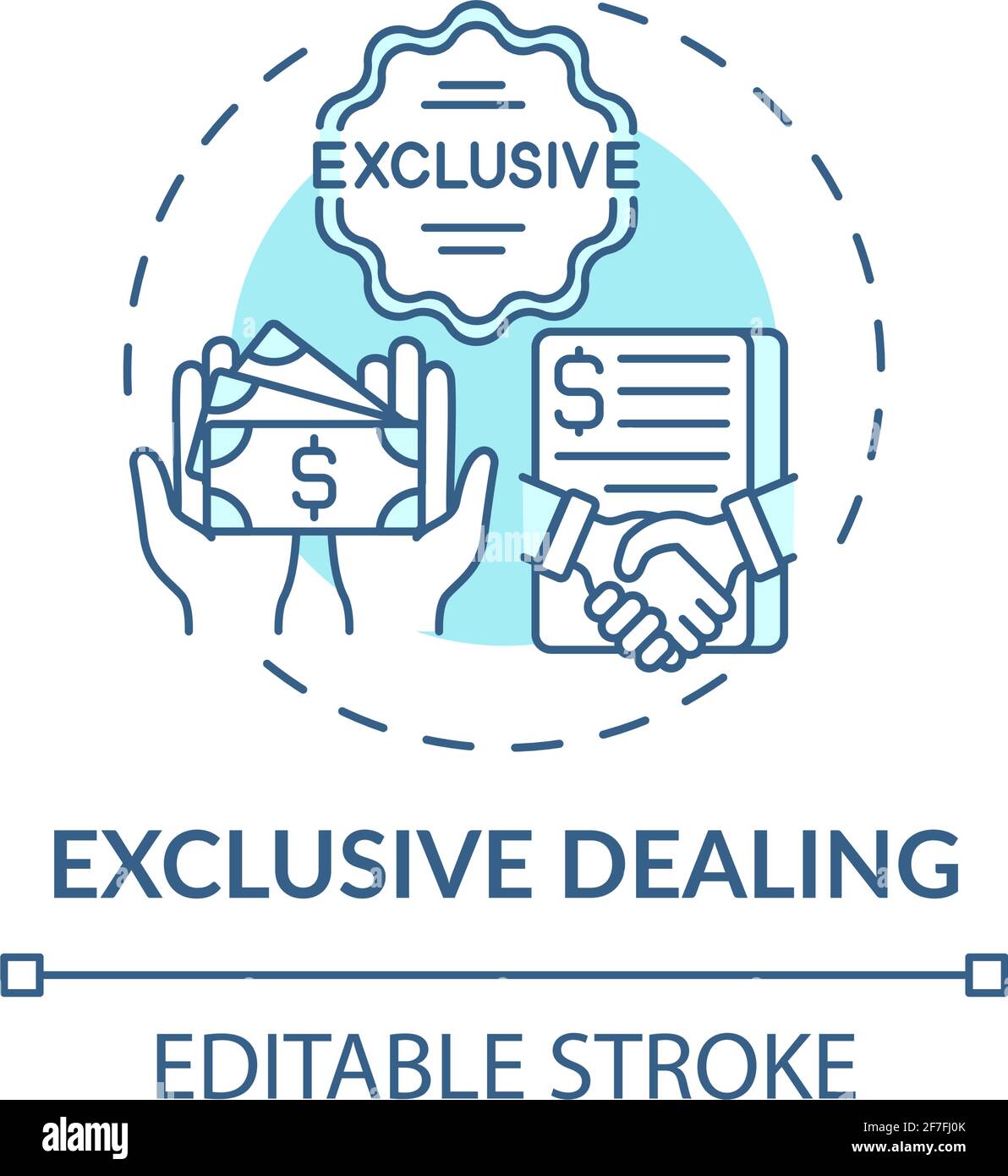 Exclusive dealing concept icon Stock Vector Image & Art - Alamy