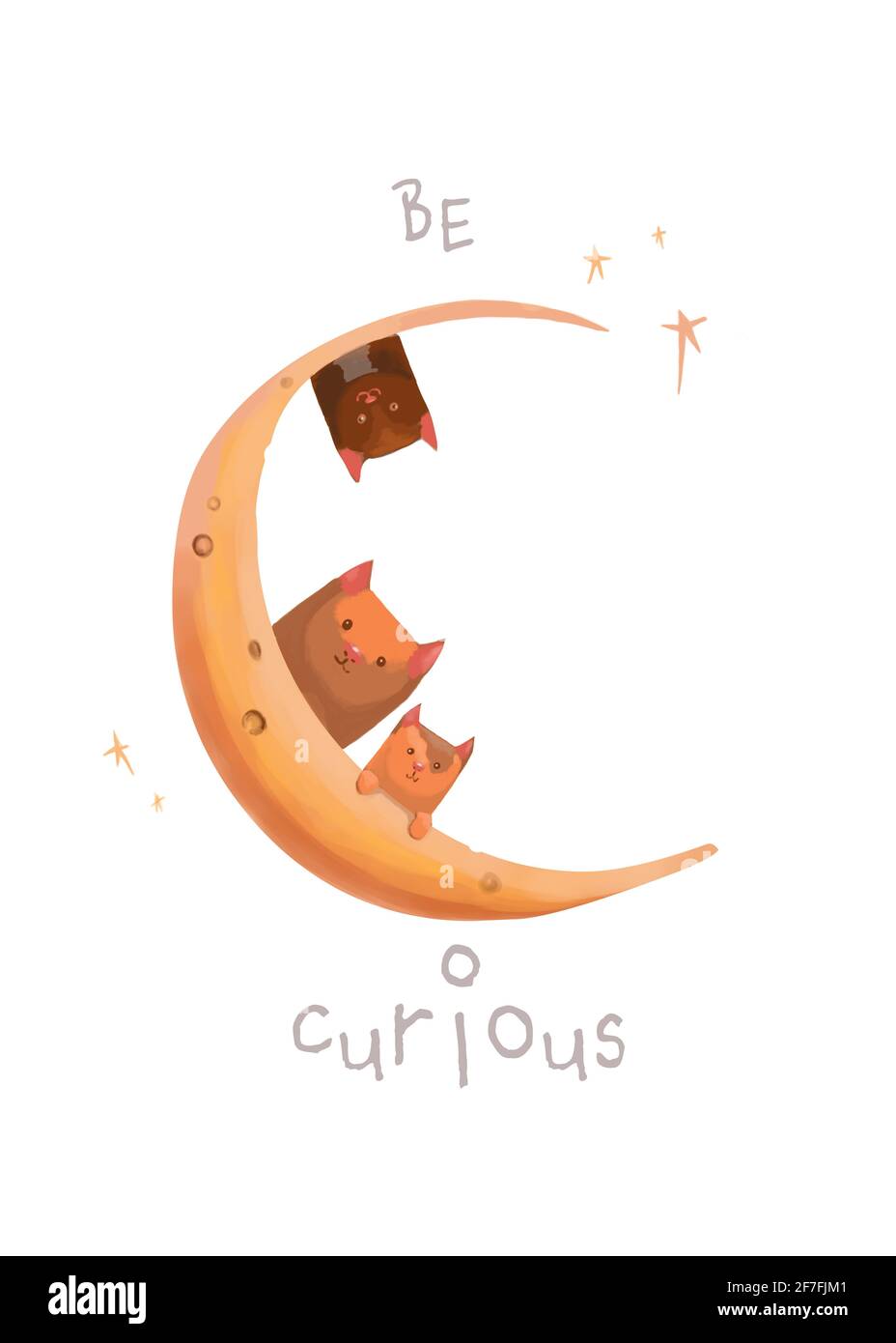 Be Curious - an Inspiring Image for Kids Stock Photo - Alamy