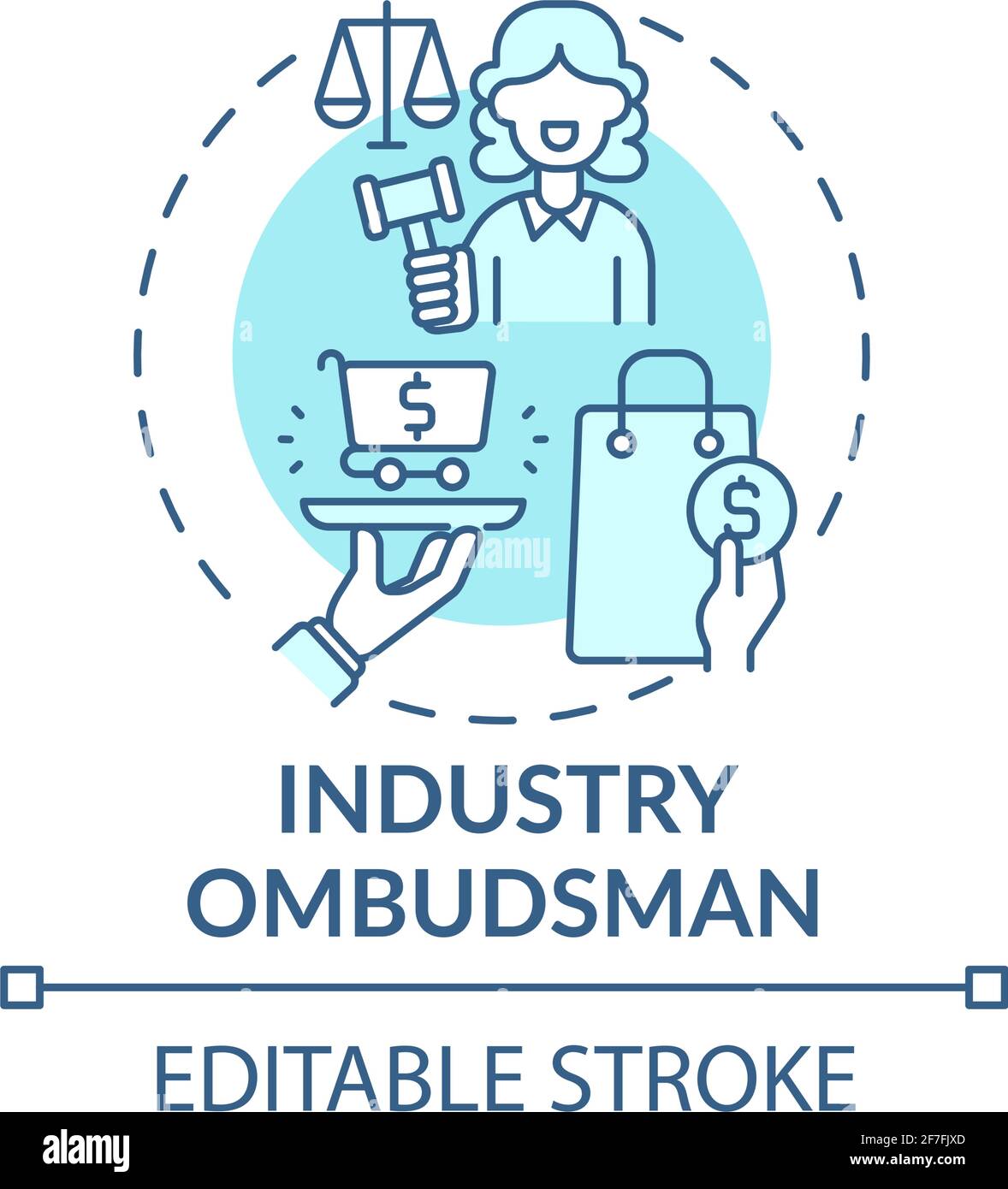 Industry ombudsman concept icon Stock Vector Image & Art - Alamy