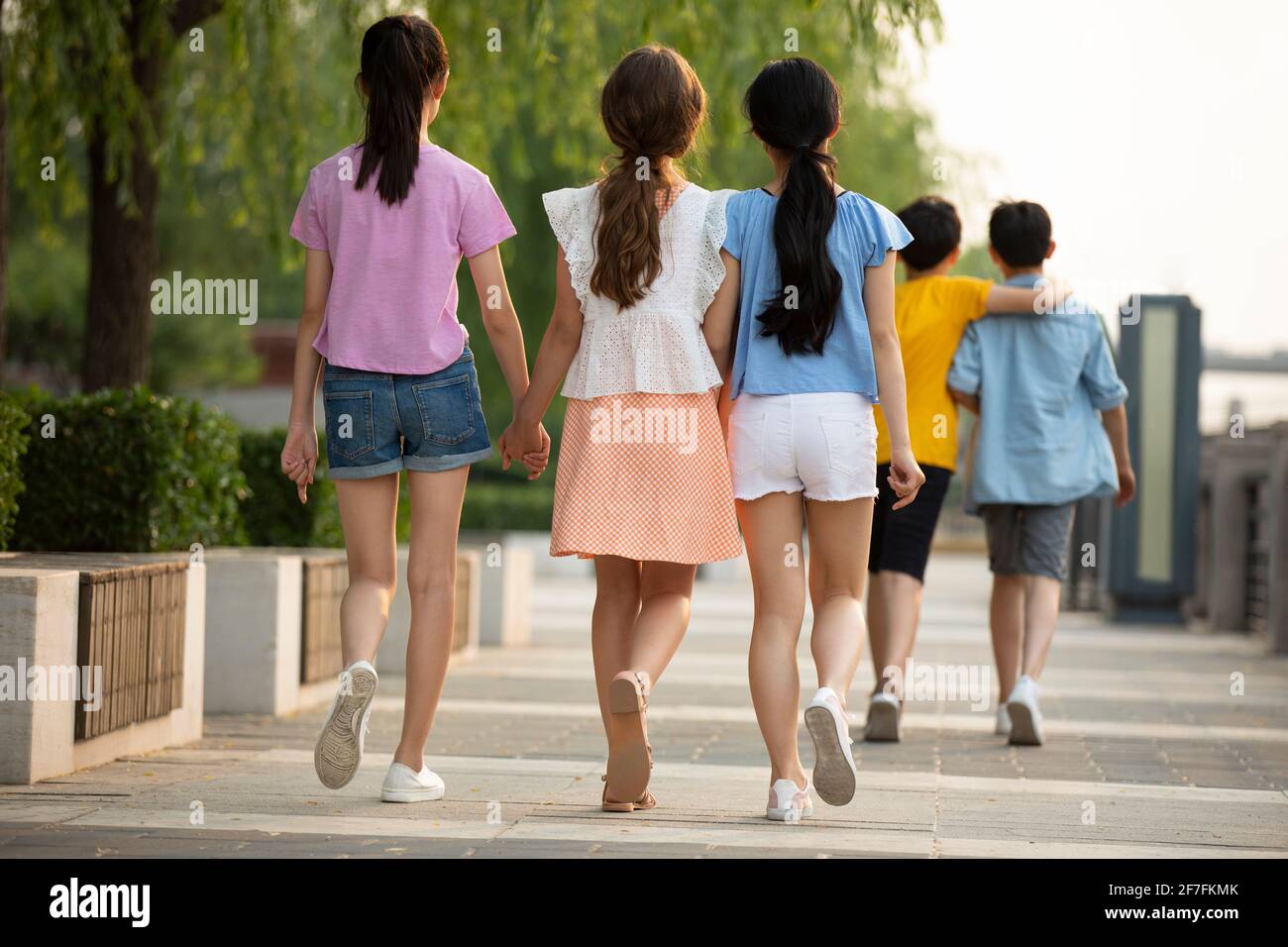 Teenage Girls Walking Away High Resolution Stock Photography and Images ...