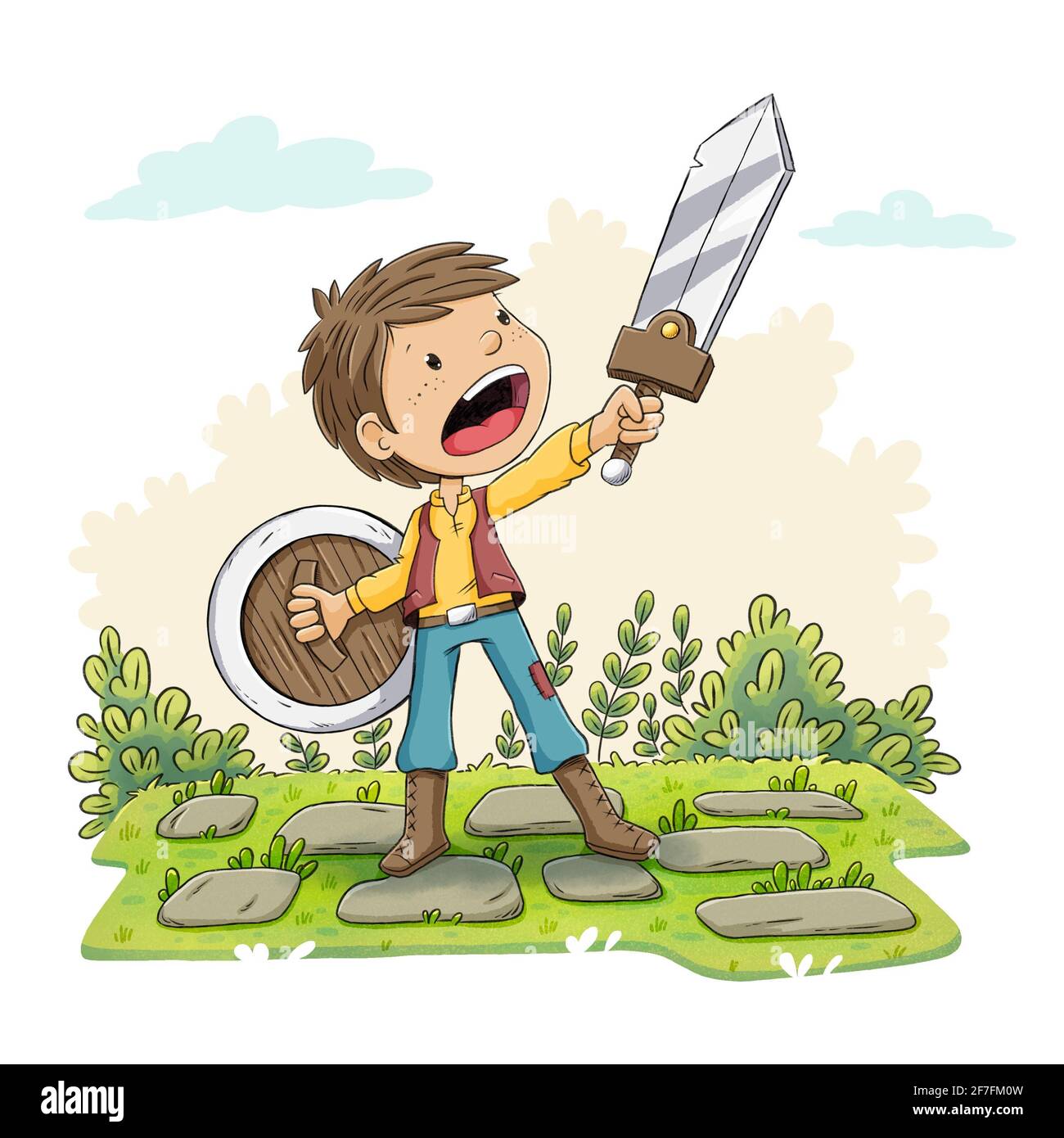 Drawn sword Cut Out Stock Images & Pictures - Alamy