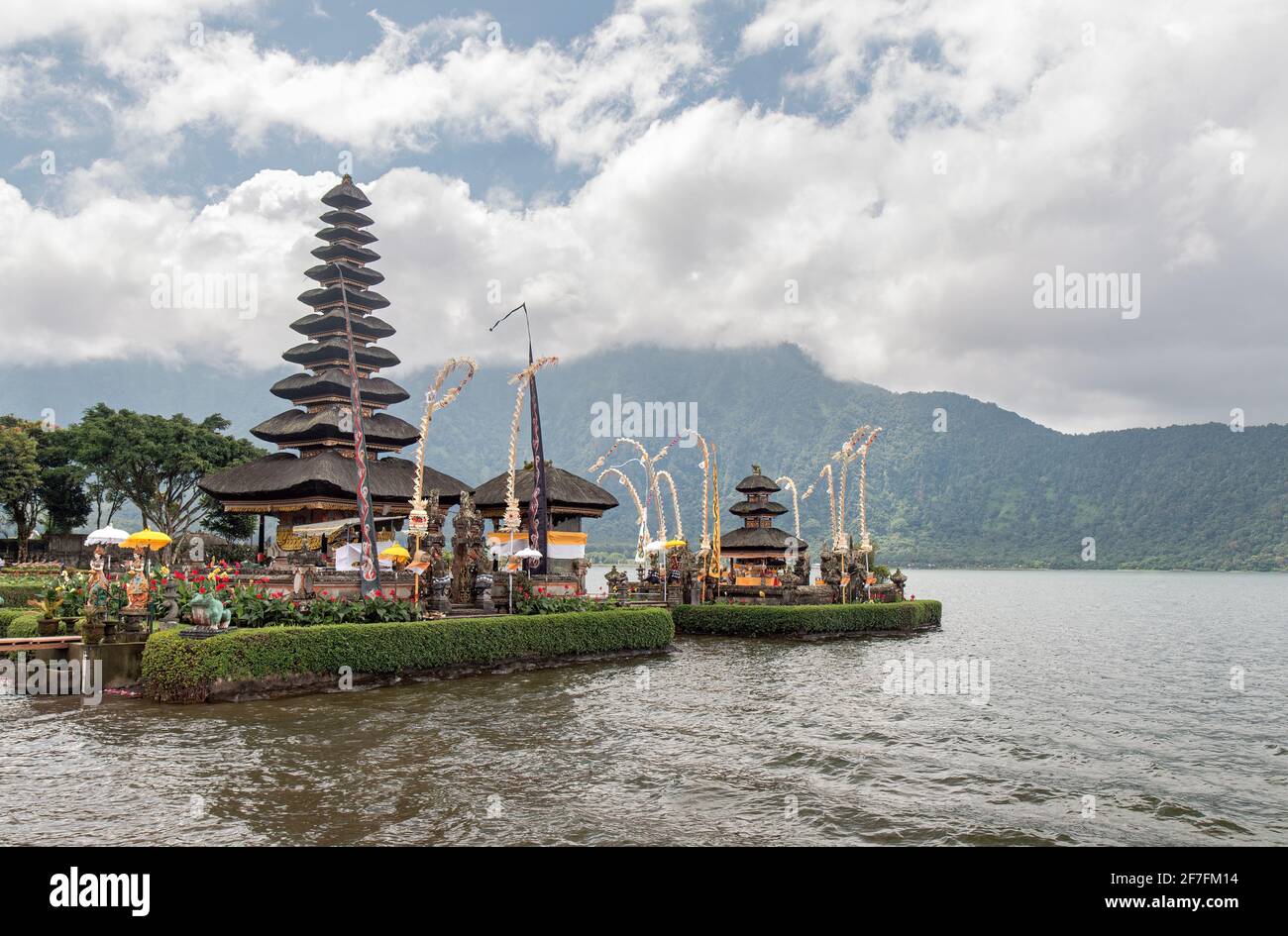 Pura Ulun Danu Bratan temple on Lake Bratan, Bali, Indonesia, Southeast ...