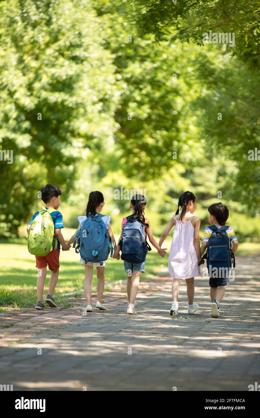 Children going to school Stock Photo - Alamy